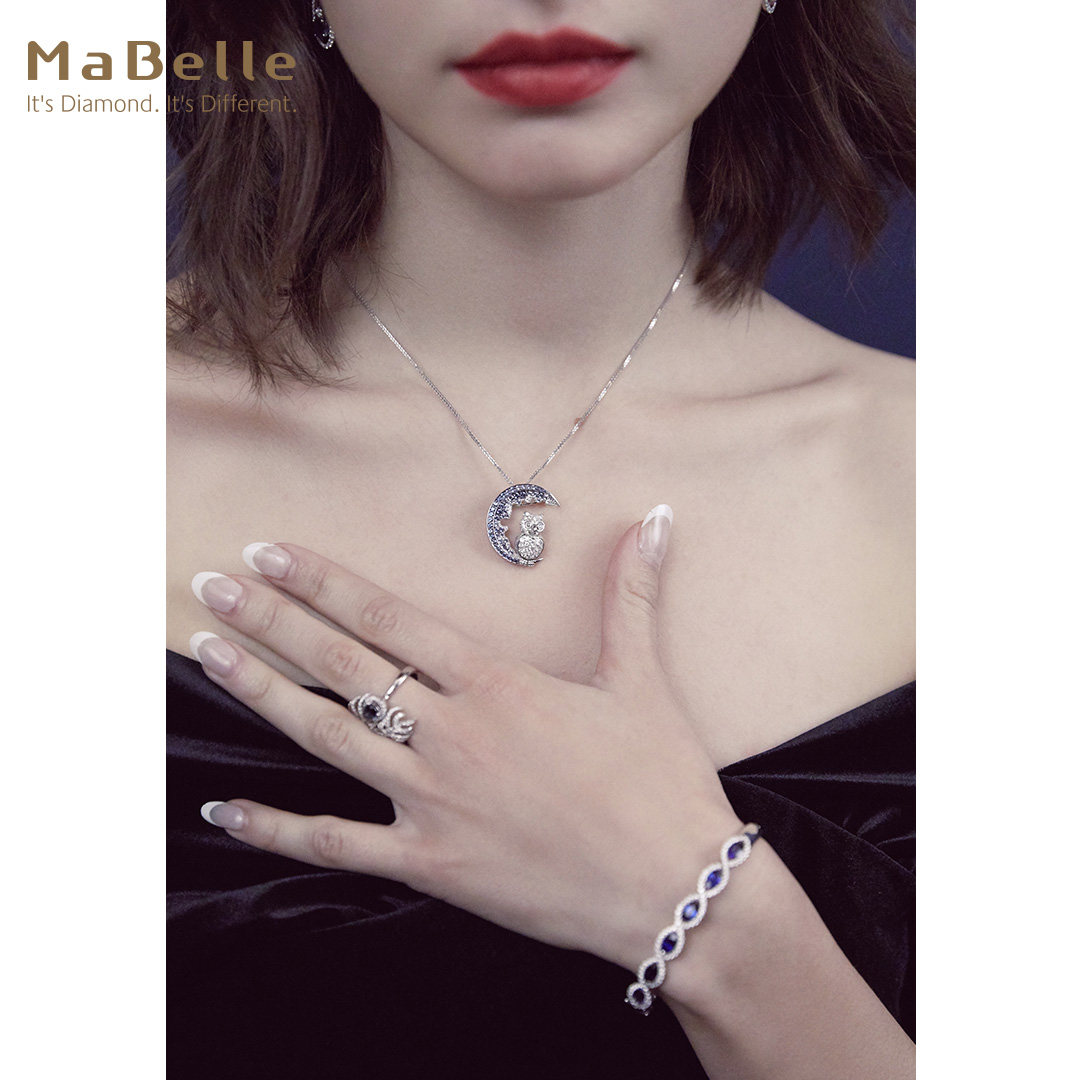 MaBelle猫头鹰18K蓝宝石钻石胸针，优雅变身，一物两用！💍 -胸饰-淘宝百科网