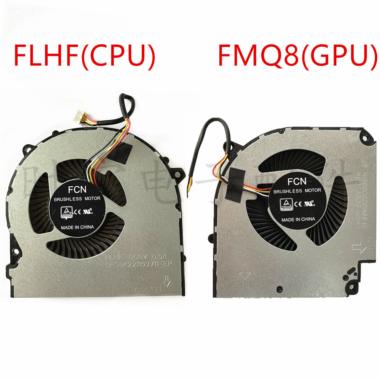 风扇 DFS5M325063B1N FMQ8(GPU)/DFS5K221153711 FLHF(CPU) 蓝天