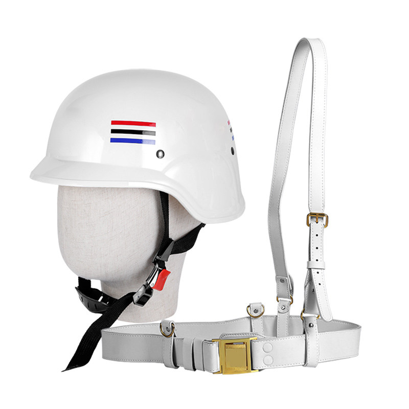 Picket helmet Gerd style white security helmet belt suit Security ...