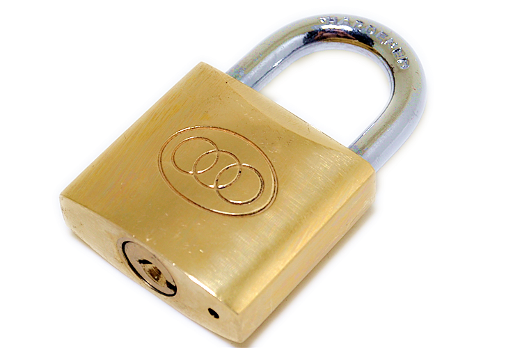 [USD 5.81] Genuine 3-ring Copper Padlock Copper Lock All-open Interlock ...