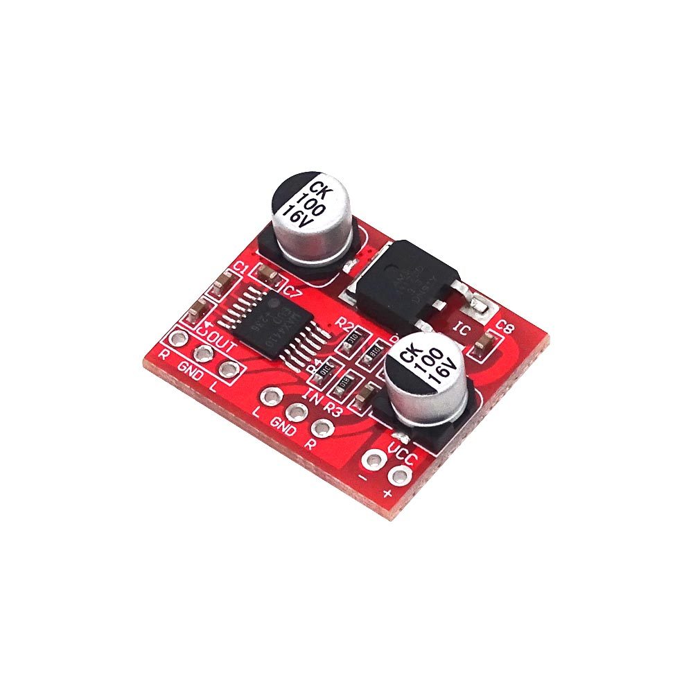 MAX4410耳机放大板双声道2×80mW小功率前级放大模块DC3V-12V-功放板-淘宝百科网