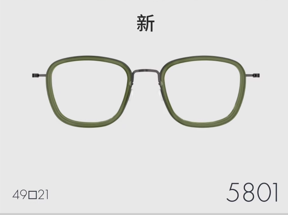 LINDBERG林德伯格5801中性近視眼鏡框架純鈦5807 5808 5809 5810