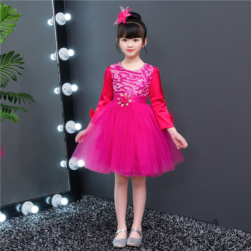 girls princess ballet chorus dresses Long sleeve children's Princess ...