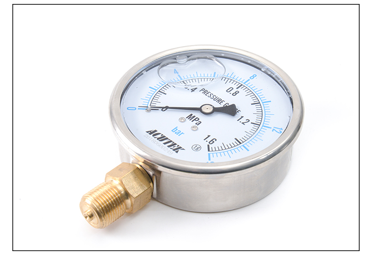 ACUTEK耐震压力表 YN100 1.6MPA M20*1.5 液压 防震 抗震压力表-阿里巴巴