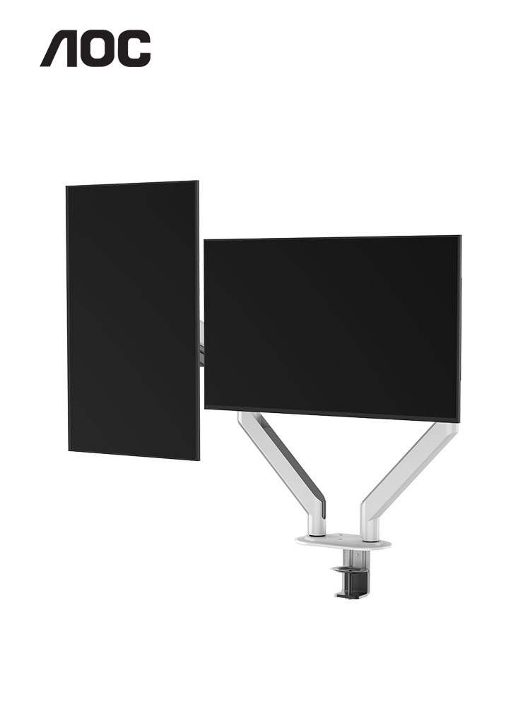 [USD 145.06] AOC Dual Screen Monitor Holder Rotating Desktop Lifting ...