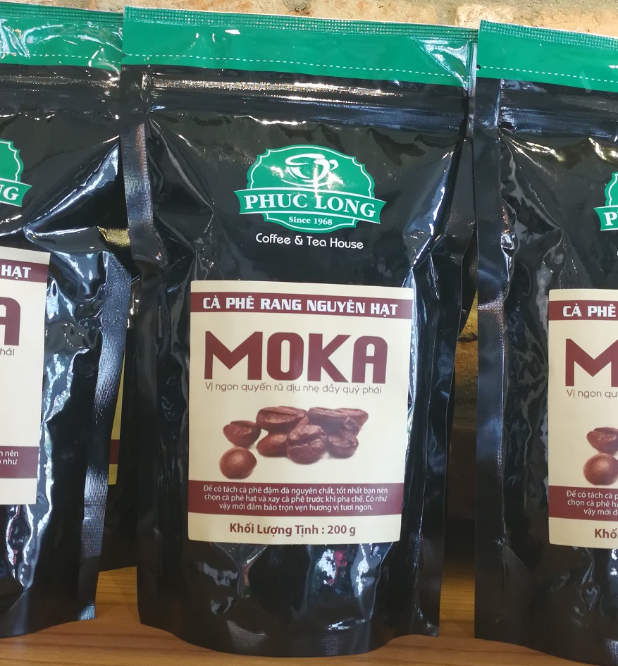 Vietnam PHUC LONG Fulong MOKA coffee beans mocha coffee Vietnam coffee beans 200g grindable powder