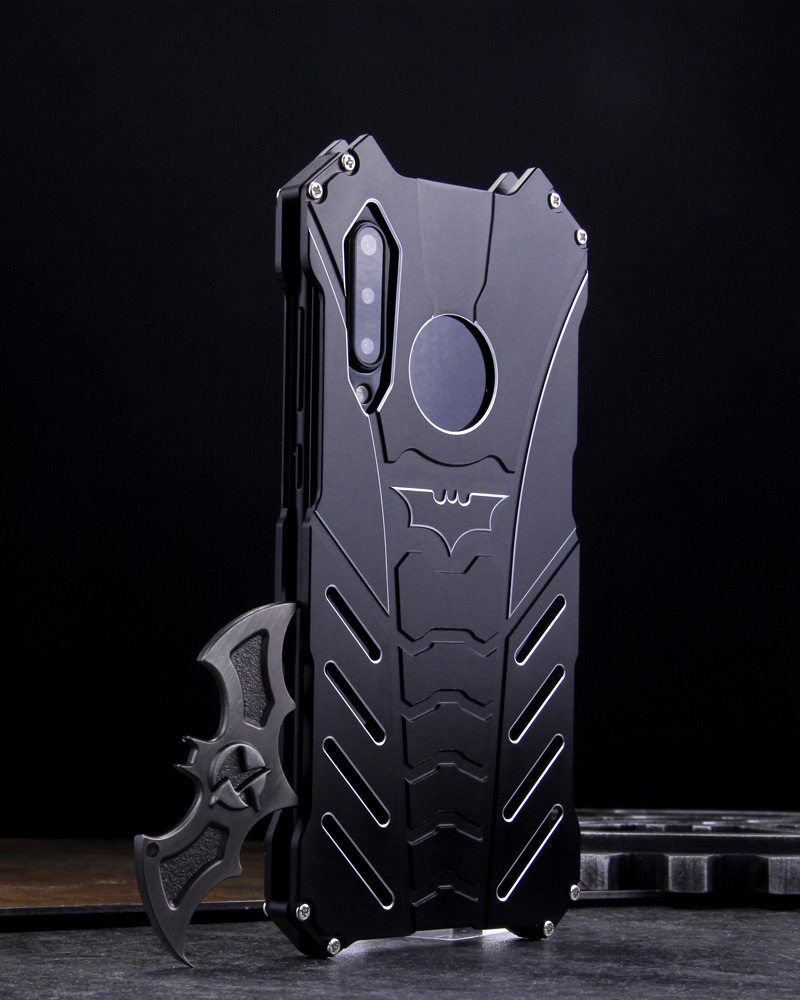 R-Just Batman Shockproof Aluminum Shell Metal Case with Custom Bataran ...