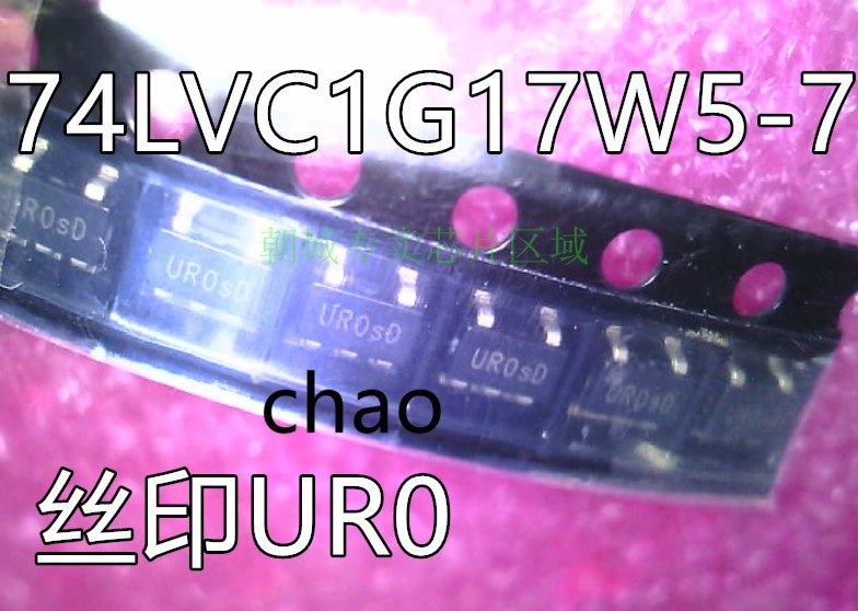 全新 74LVC1G17W5-7 SOT23-5 網版印刷UR0 單施密特觸發緩衝器-Taobao