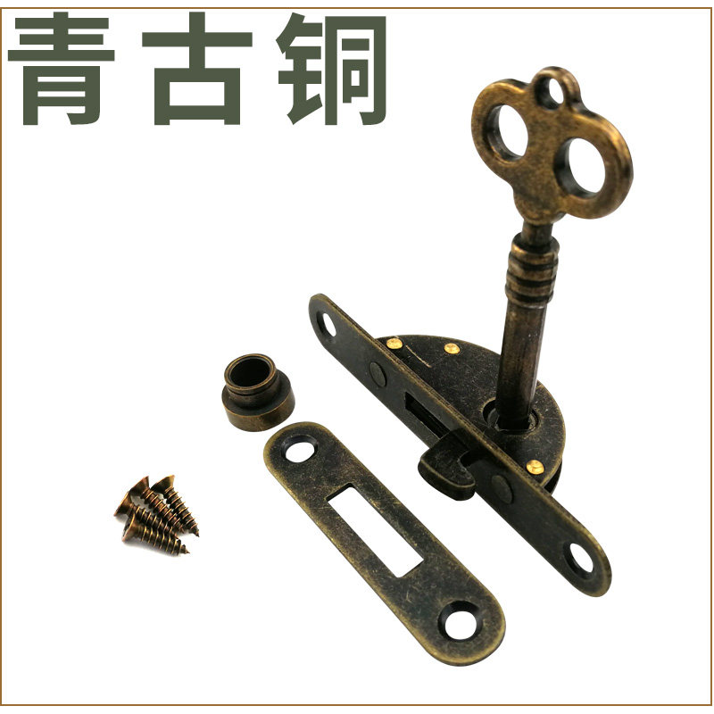 [USD 5.11] Red and Bronze Triangle Lock Jewelry Box Lock Jewelry Box ...