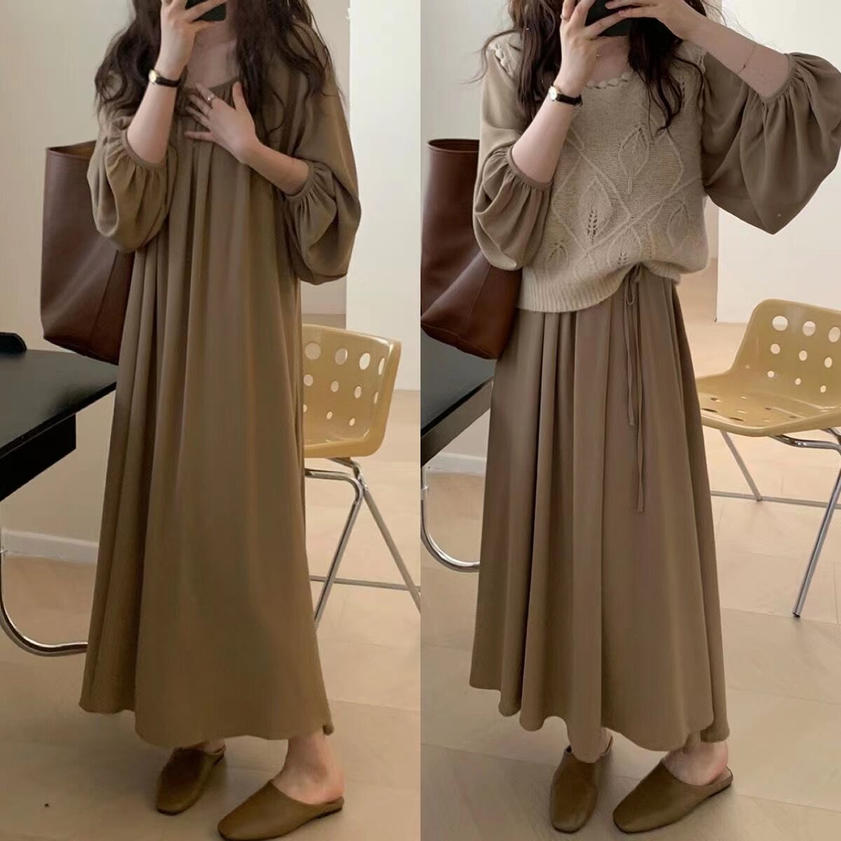 👗 Plus size 150kg even fat girls can wear it with a classy look! korean ...