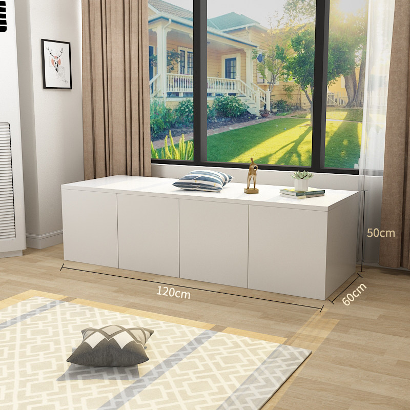 Buy nordic floating window cabinet storage floor cabinet balcony ...