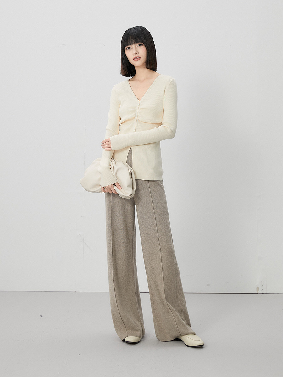 ii Morii松弛老钱 无负担显瘦羊毛保暖针织裤 - BuyinChinese.com - 最专业的海外华人代购淘宝网站