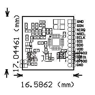 超小SI4432无线模块/远距离无线模块/穿墙王/无线收发模块/1000米-阿里巴巴