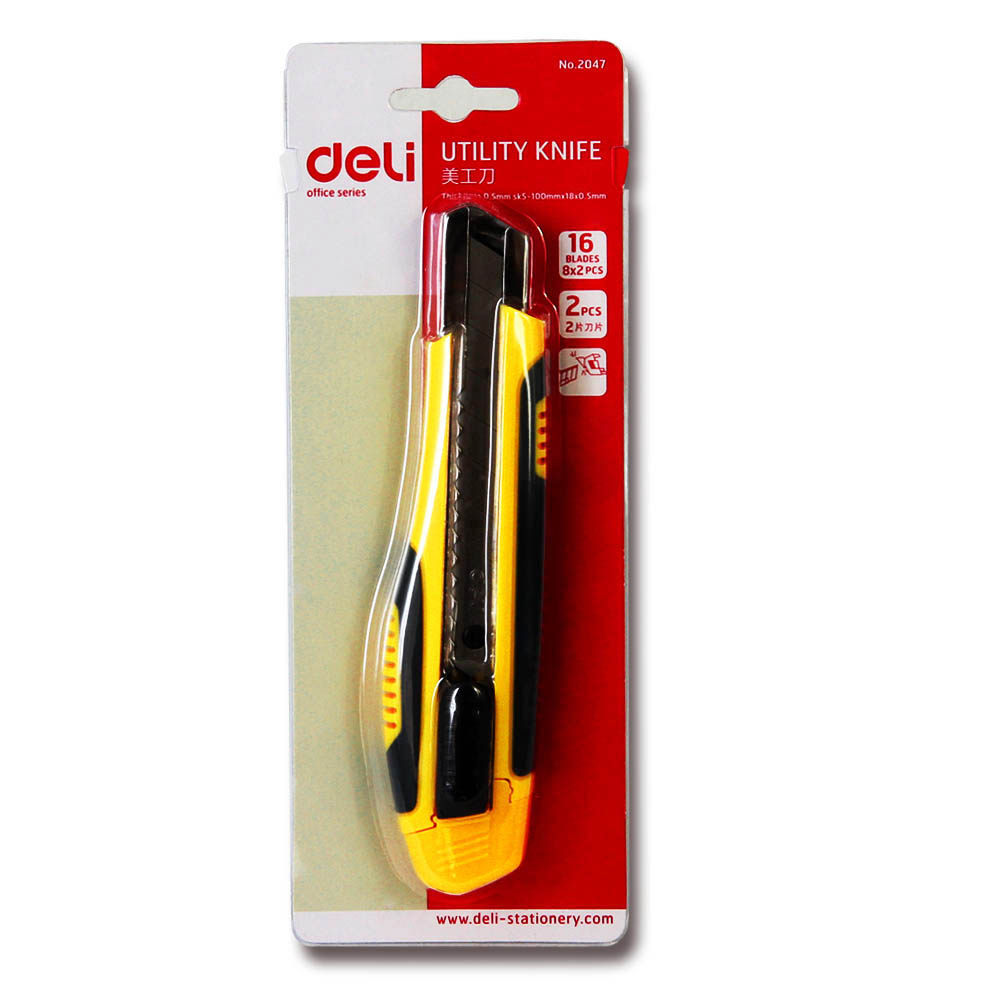 Deli 2047 large soft rubber hand guard with metal sheath utility knife ...