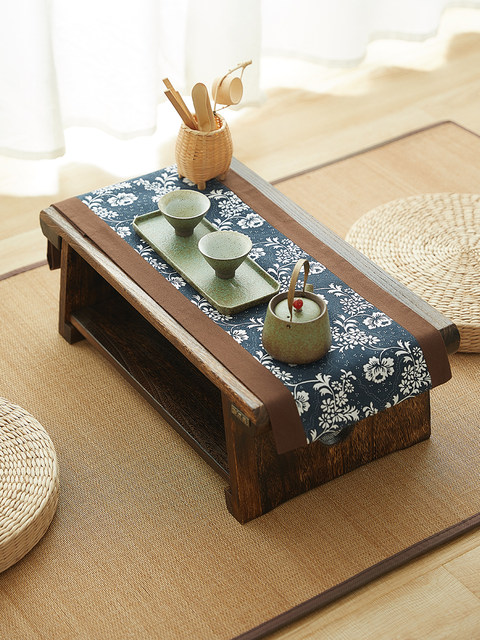 Japanese -style solid wood tatami tables Furnishing bay window small ...