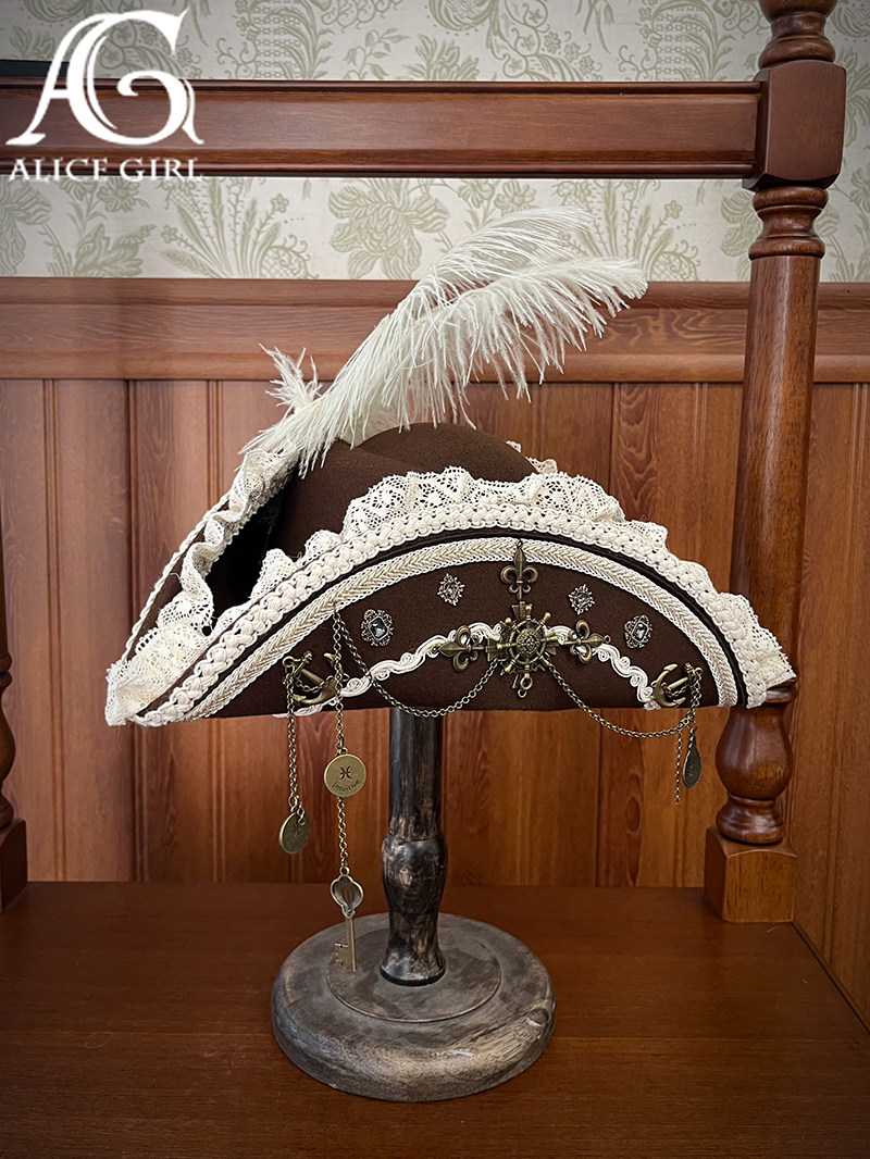 Alice girl's new lolita pirate series hat unboxing! nautical treasure ...