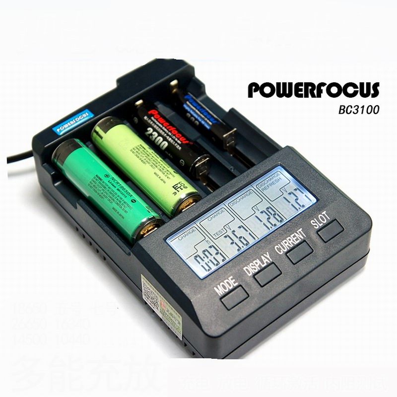 V2.2版 能研BC3100 18650充電器快衝 四槽5號7號 內阻容量測試