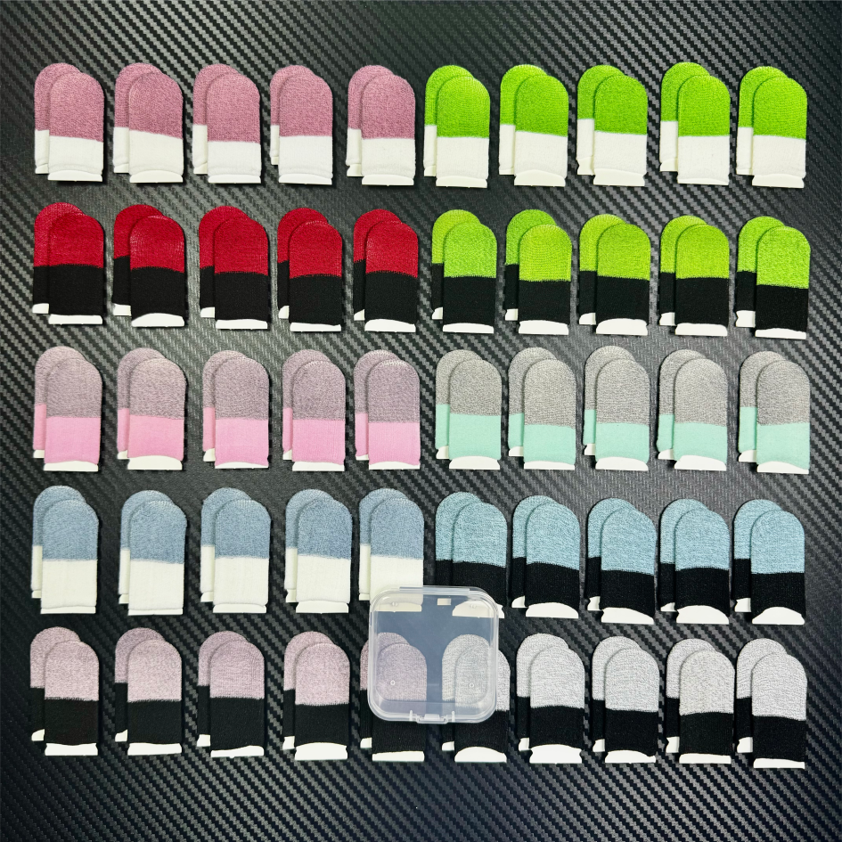 100-piece mixed color two-tone finger sleeve bundle: ultra-thin, game ...