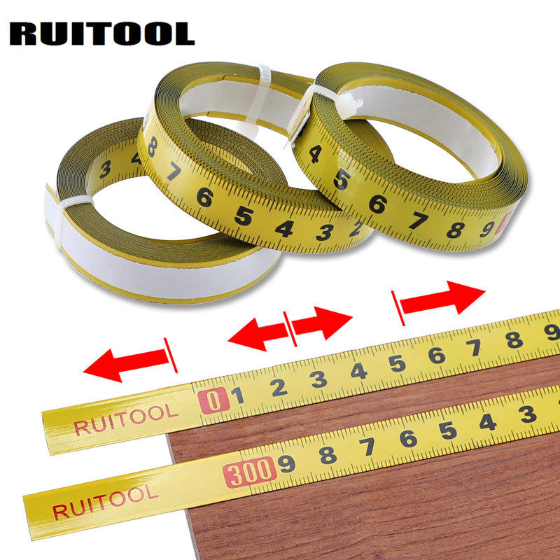Metric adhesive ruler 1-5 meters woodworking guide rail self-adhesive ...