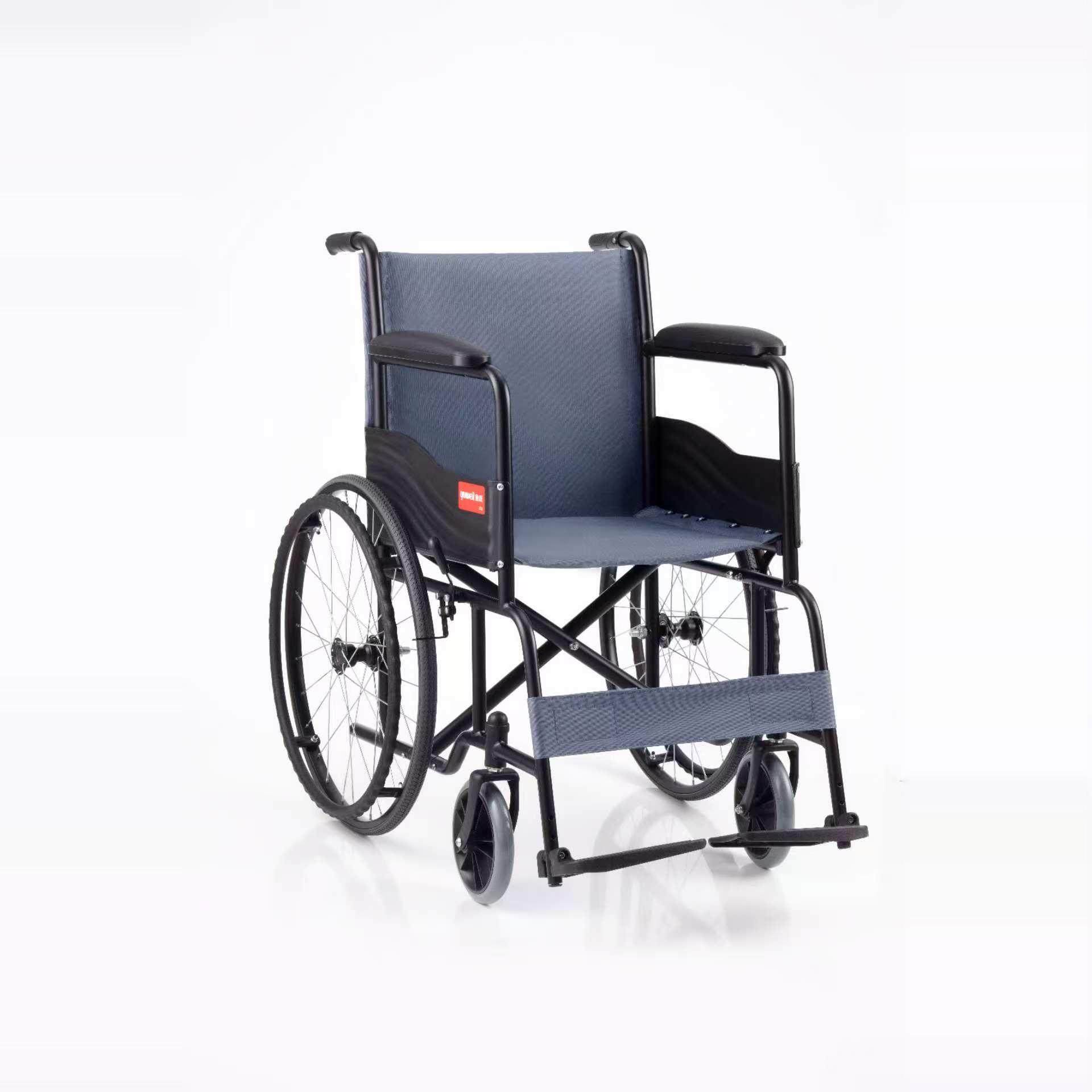 鱼跃H051手动轮椅：瘫痪老人的家庭守护神，轻便折叠，自由出行不再是梦！-手动轮椅-淘宝百科网