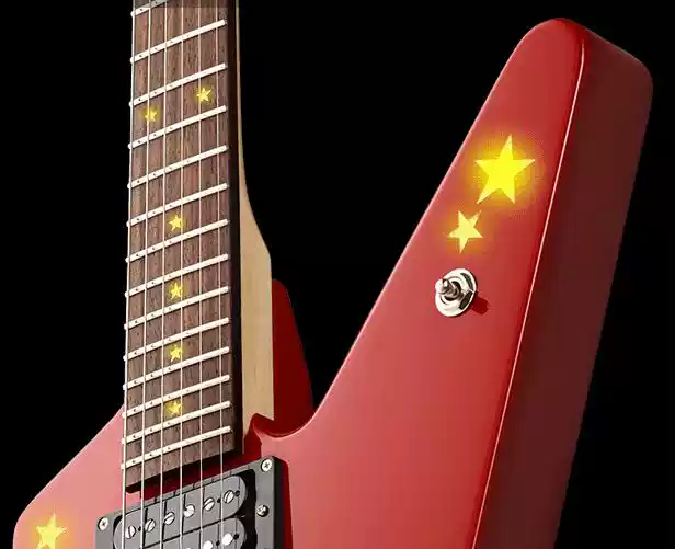 ESP PARTY演奏电吉他 RANDOM STAR Kasumi III LED户山香澄签名款