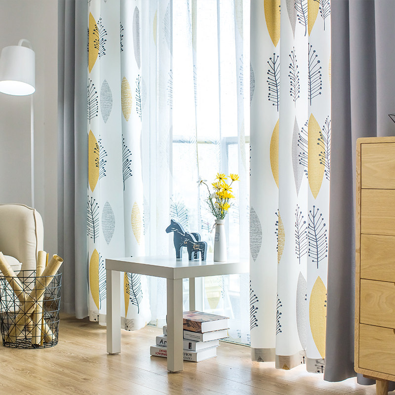 [USD 24.55] Window curtain finished simple modern net red curtains ...