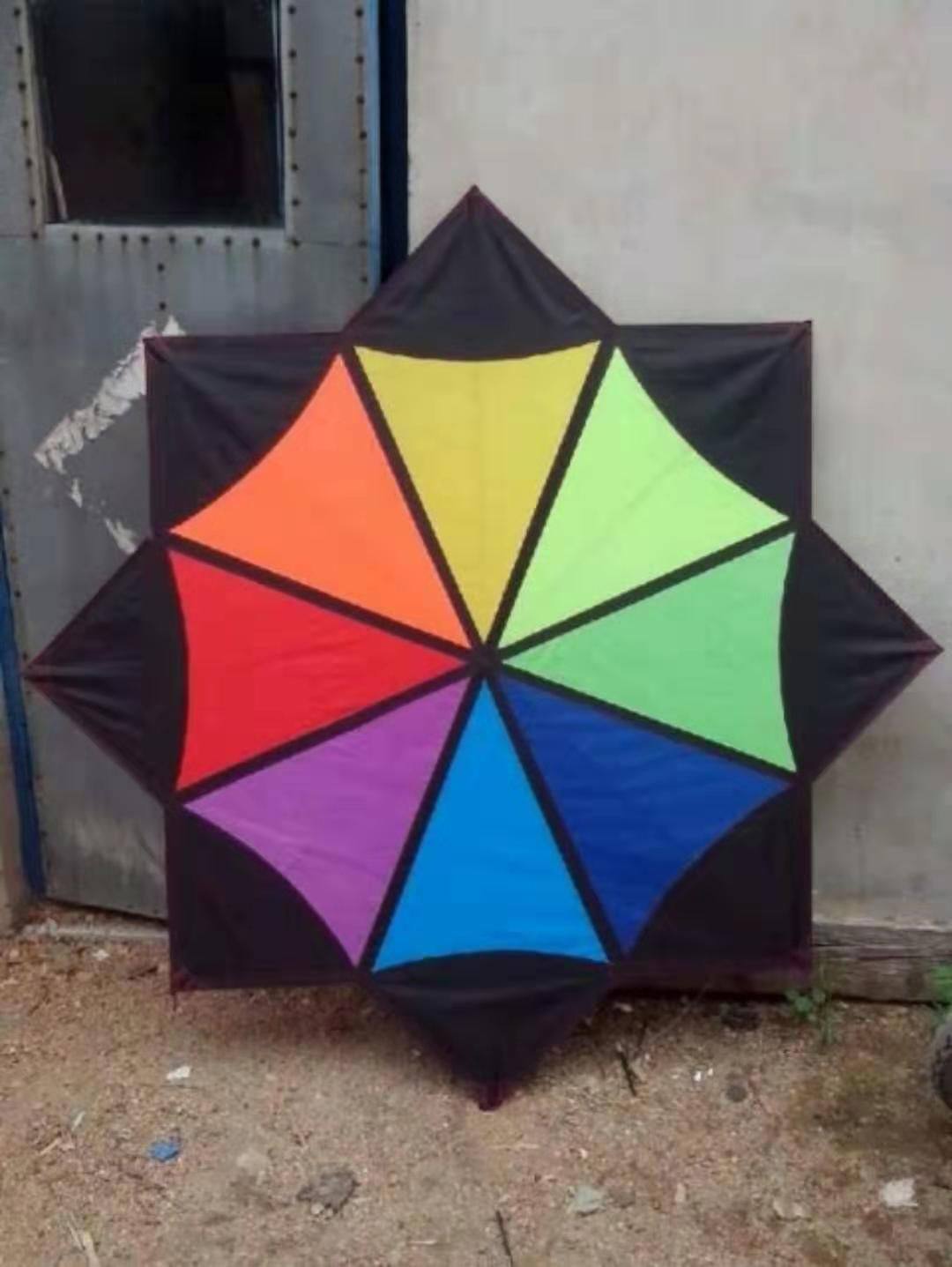 Little ding kite: 1-1.5m multi-colored umbrella eight trigrams kite ...