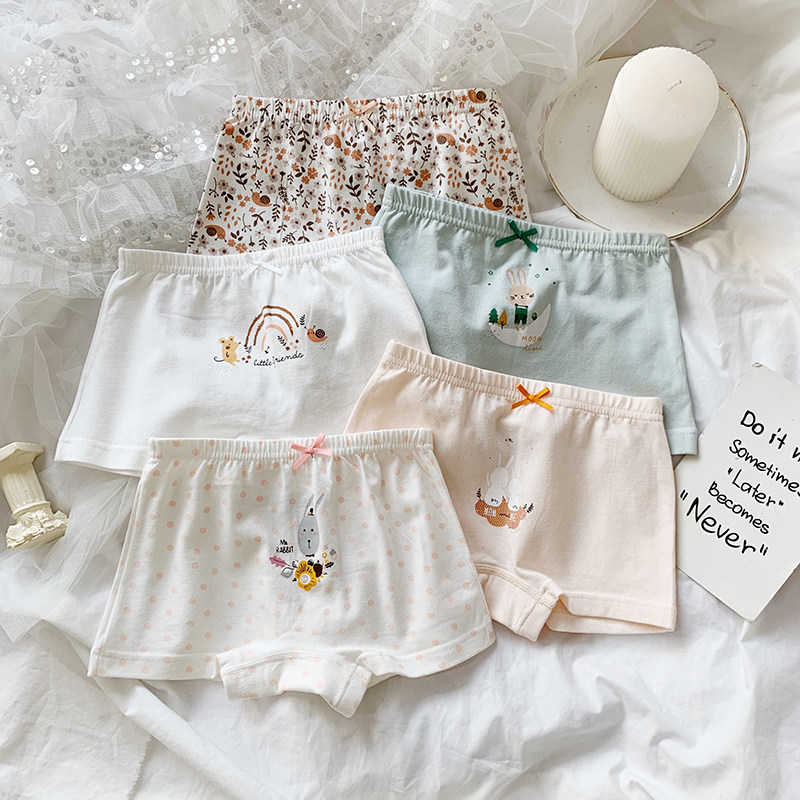 Mijia Xiong girl underwear cotton Korean ballet girl princess boxer ...