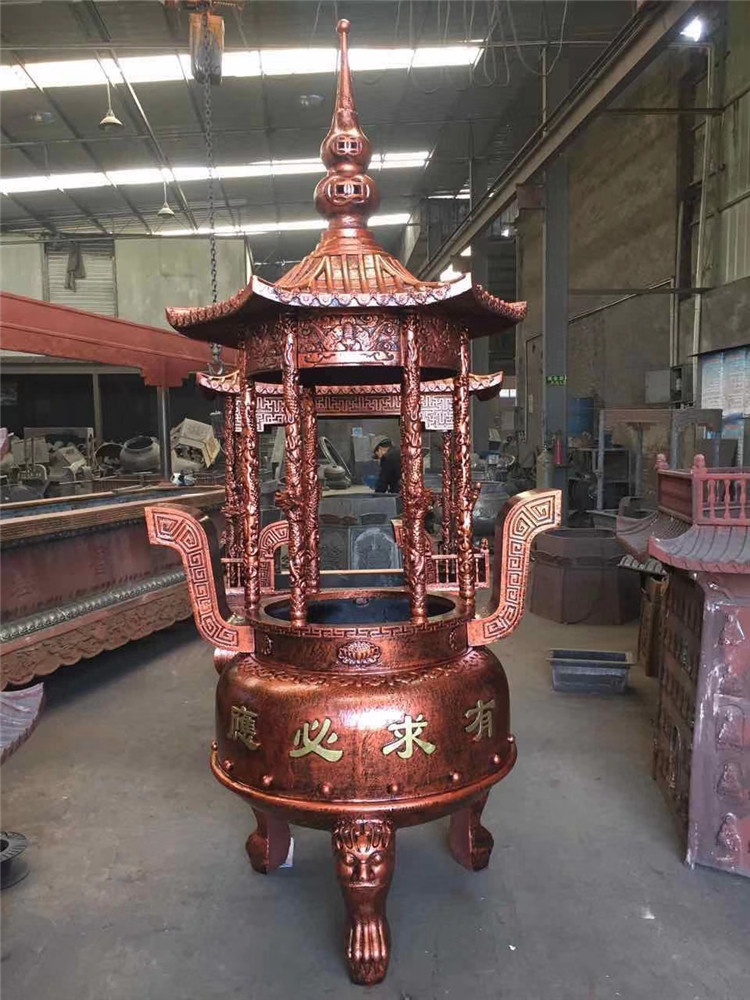 [USD 92.32] Temple cast iron incense burner Circular incense burner ...