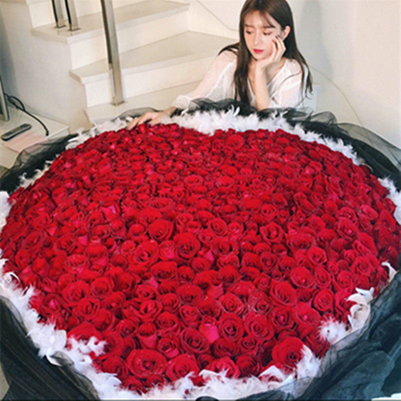 999 roses 520 roses proposed birthday flowers express delivery Shenzhen ...