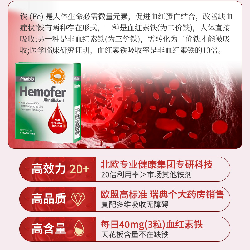 Hemofer血红素铁补铁片，孕妇儿童都能用？🌟深度解析-铁-淘宝好物网