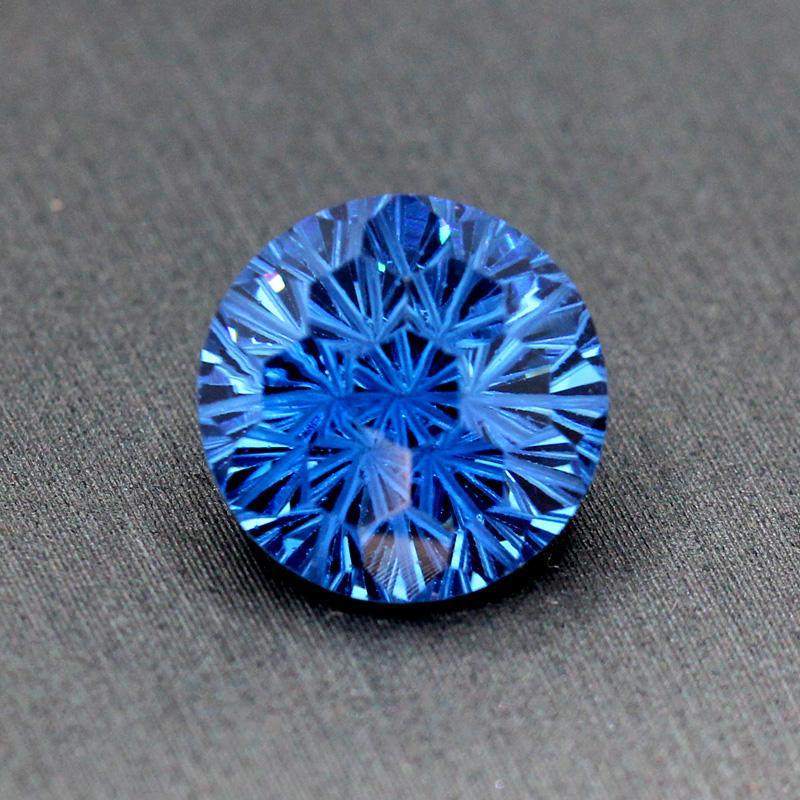 Round fireworks cut aster sapphire + cultured diamond: what's the ...