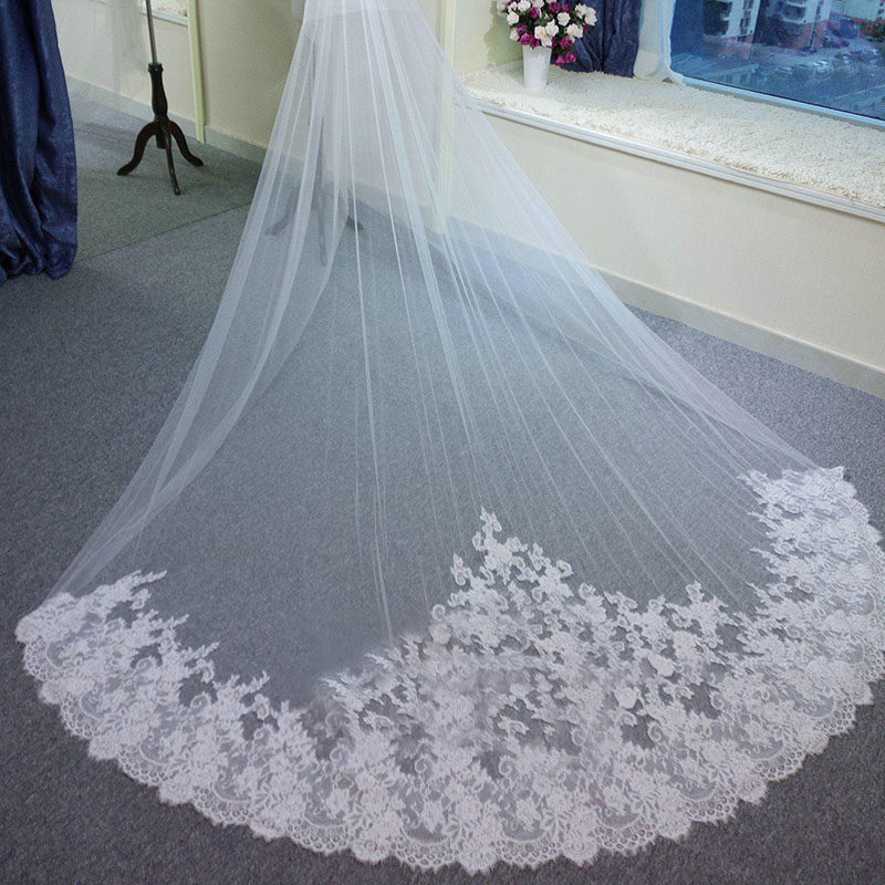 [USD 21.61] New Korean style wedding dress head veil encrypted French ...