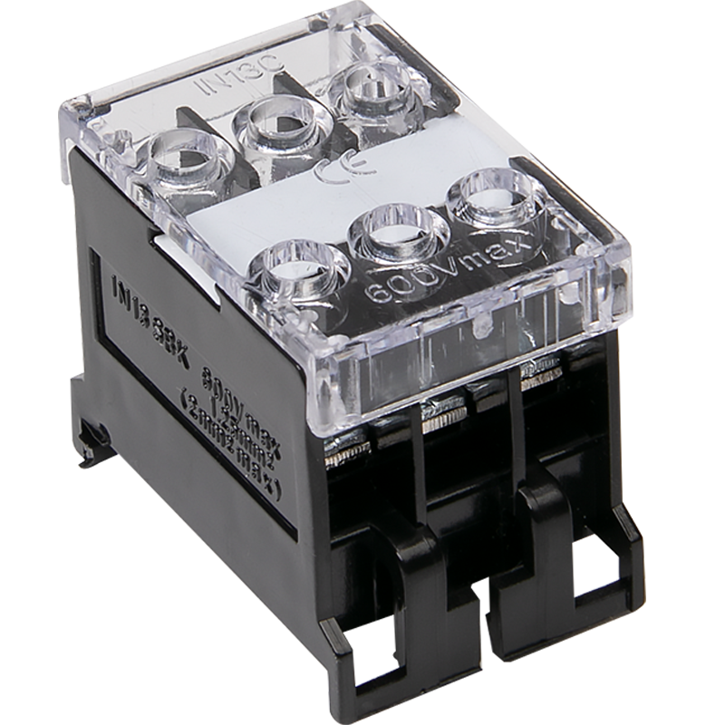 IN411导轨式接线端子IN60BK日式大功率接线座13/20/30电线接线柱