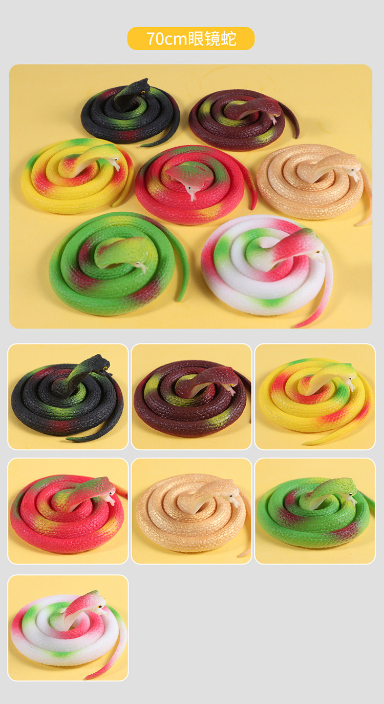 Simulated rubber snake 73cm prank, scary and funny children’s creative ...