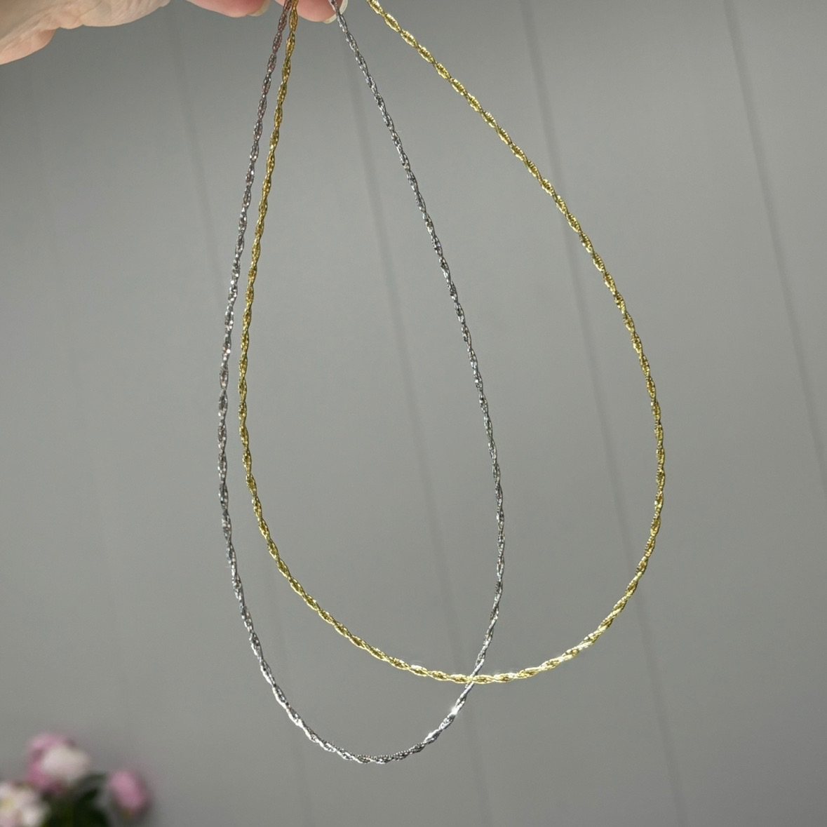 精工纯银S925项链项圈45cm：麻花闪闪亮，女神必备时尚单品！-颈饰-淘宝好物网