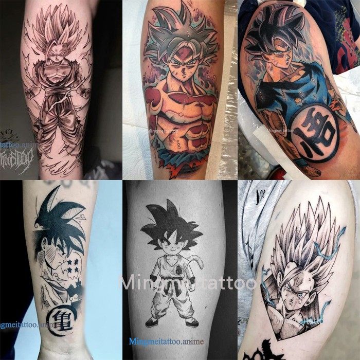 Mingmei original anime tattoo sticker review | dragon ball goku flower ...