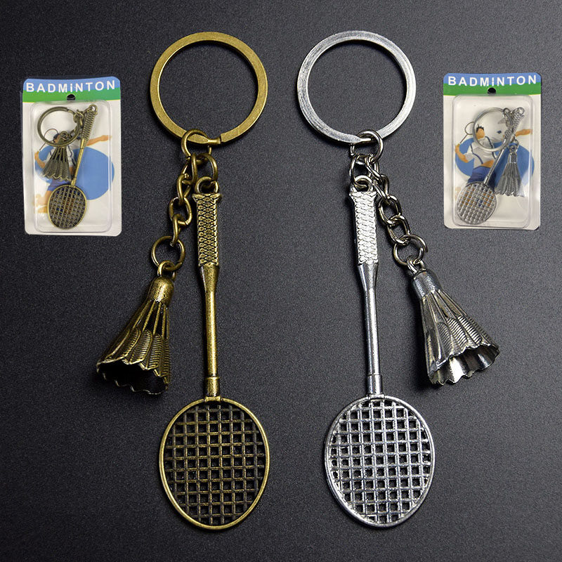 Mini badminton racket keychain: creative decoration, practical and cute ...