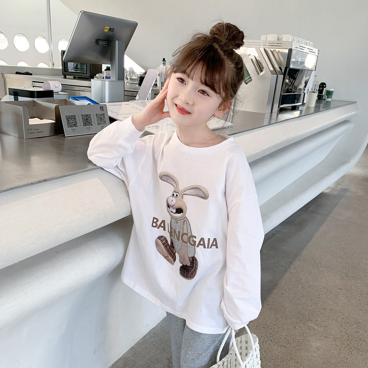 [USD 24.26] Girls' White T-Shirt 2023-Taobao - Wholesale from China online shopping | Buy asian ...