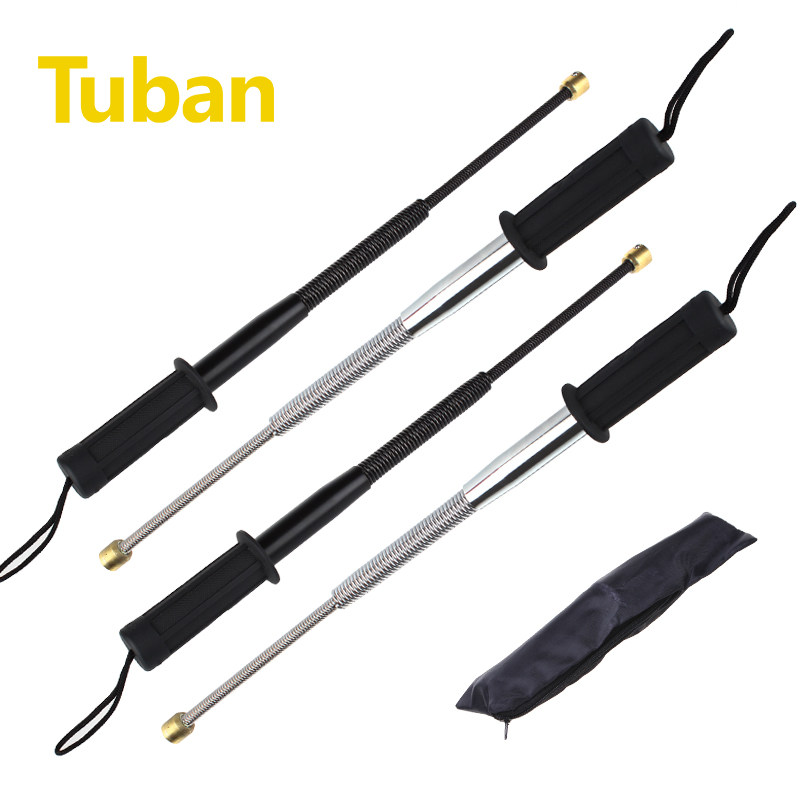 Telescopic stick three-section telescopic whip stick spring stick anti ...