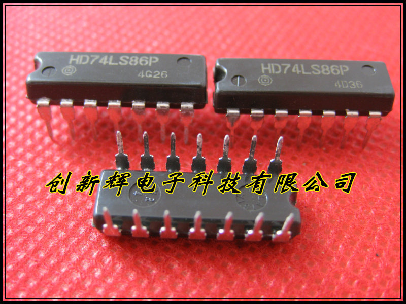 全新进口直插芯片 HD74LS86P DIP-14 IC集成电路74LS86P