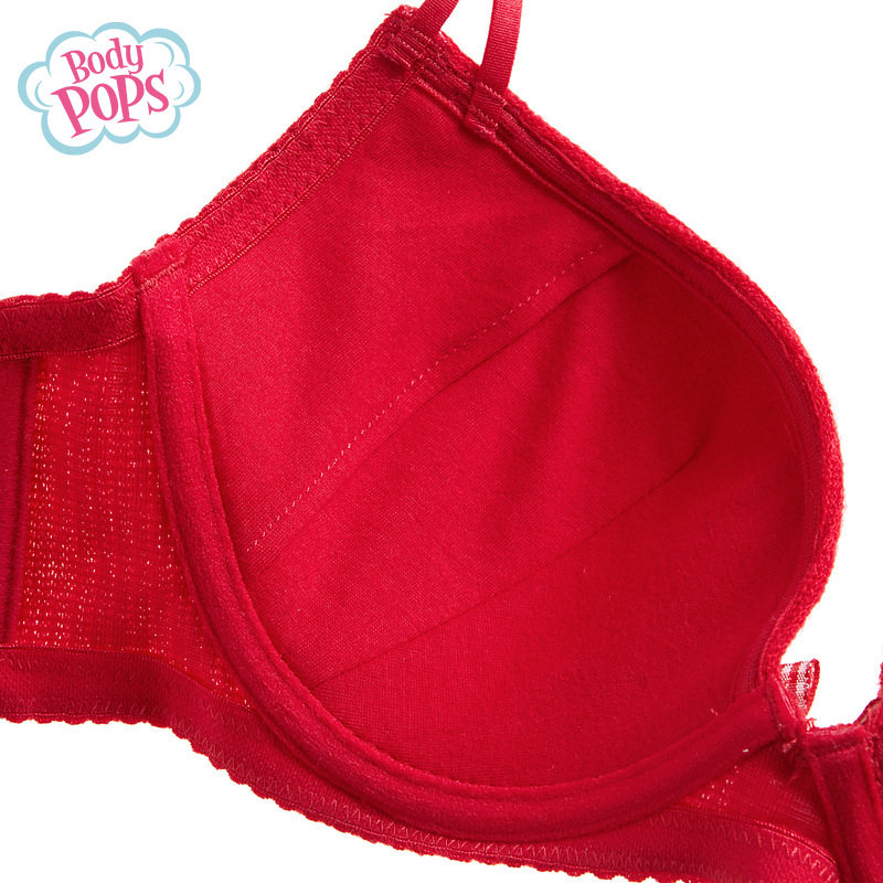 [USD 132.39] bodypops2019 new girls zodiac year red bra set sexy push ...