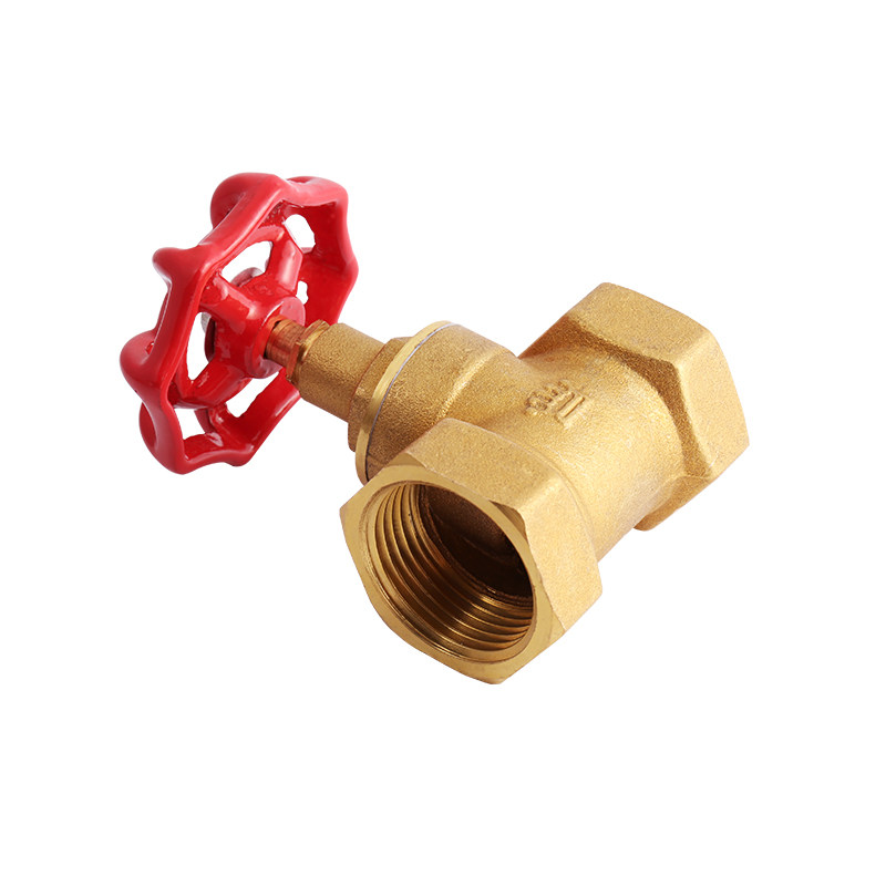 Crown brass stop valve thickened high temperature resistant wire mouth ...