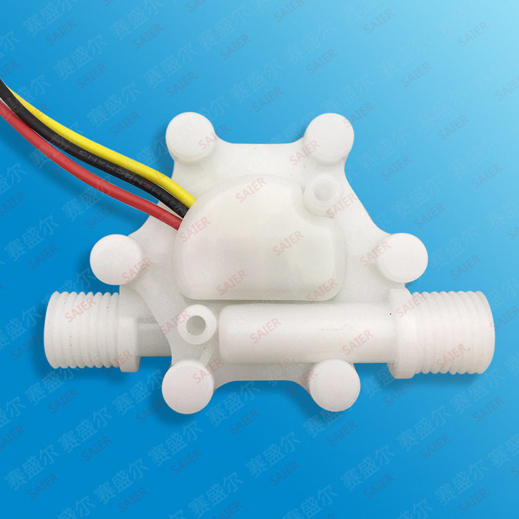[USD 12.76] Small flow sensor G1 4 flow sensor POM flow sensor Food ...