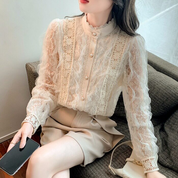 👗 Gentle secrets in autumn! fall and winterlace bottomshirt, secret ...