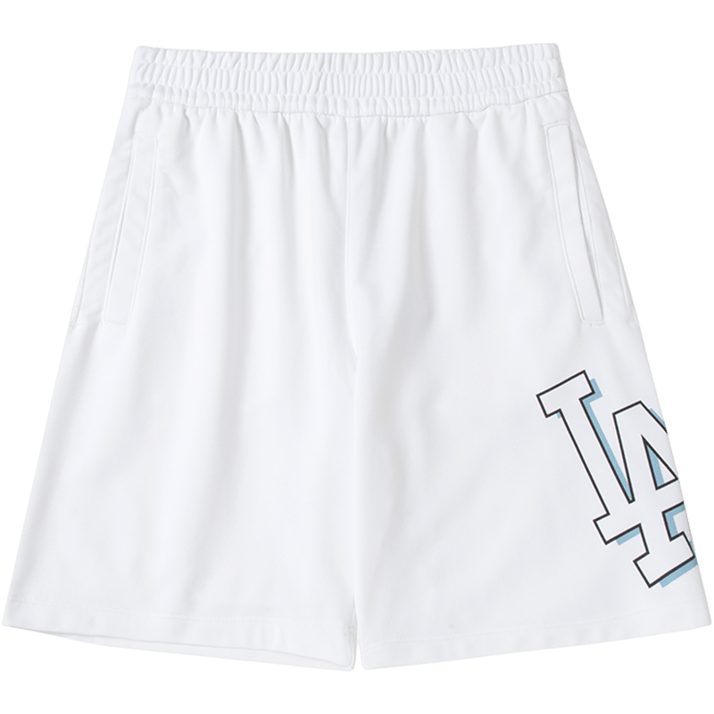 MLB官方白色短褲男裝女裝春季新款寬鬆透氣運動褲跑步休閒五分褲-Taobao