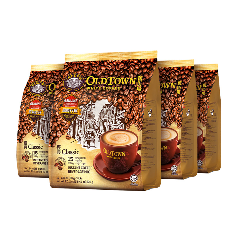 570g*4袋！马来西亚进口速溶咖啡粉旧街场 - 惠券直播 - 一起惠返利网_178hui.com