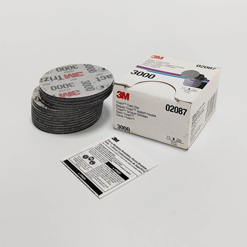 3M 02087背绒研磨片3英寸 76mm 3000目漆面海绵圆盘砂 443SA-阿里巴巴