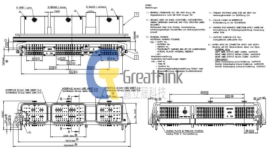 64333-0100 643330100MOLEX原厂CMC Header 112P 3-pocket Solder-阿里巴巴