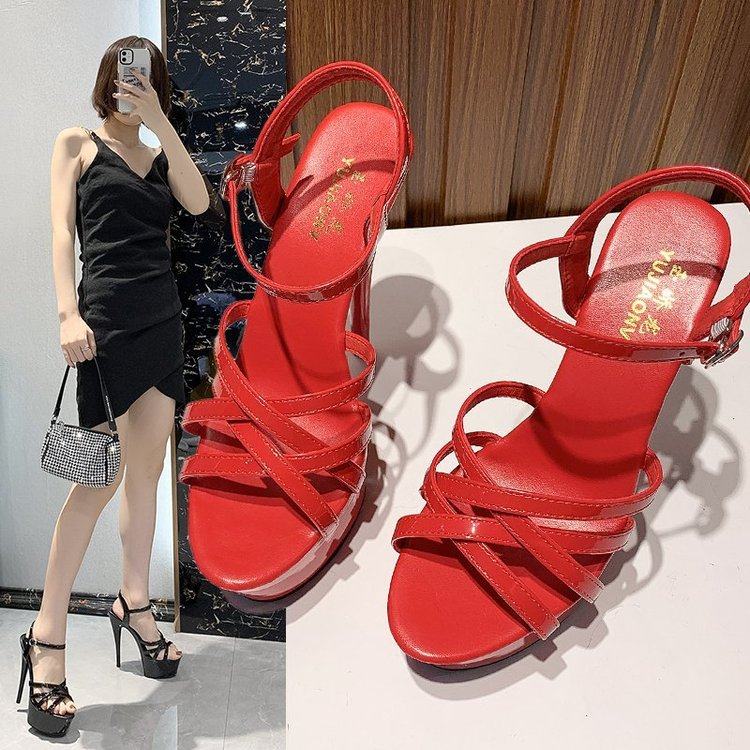 2022 summer catwalk model high heels stiletto heel European and ...